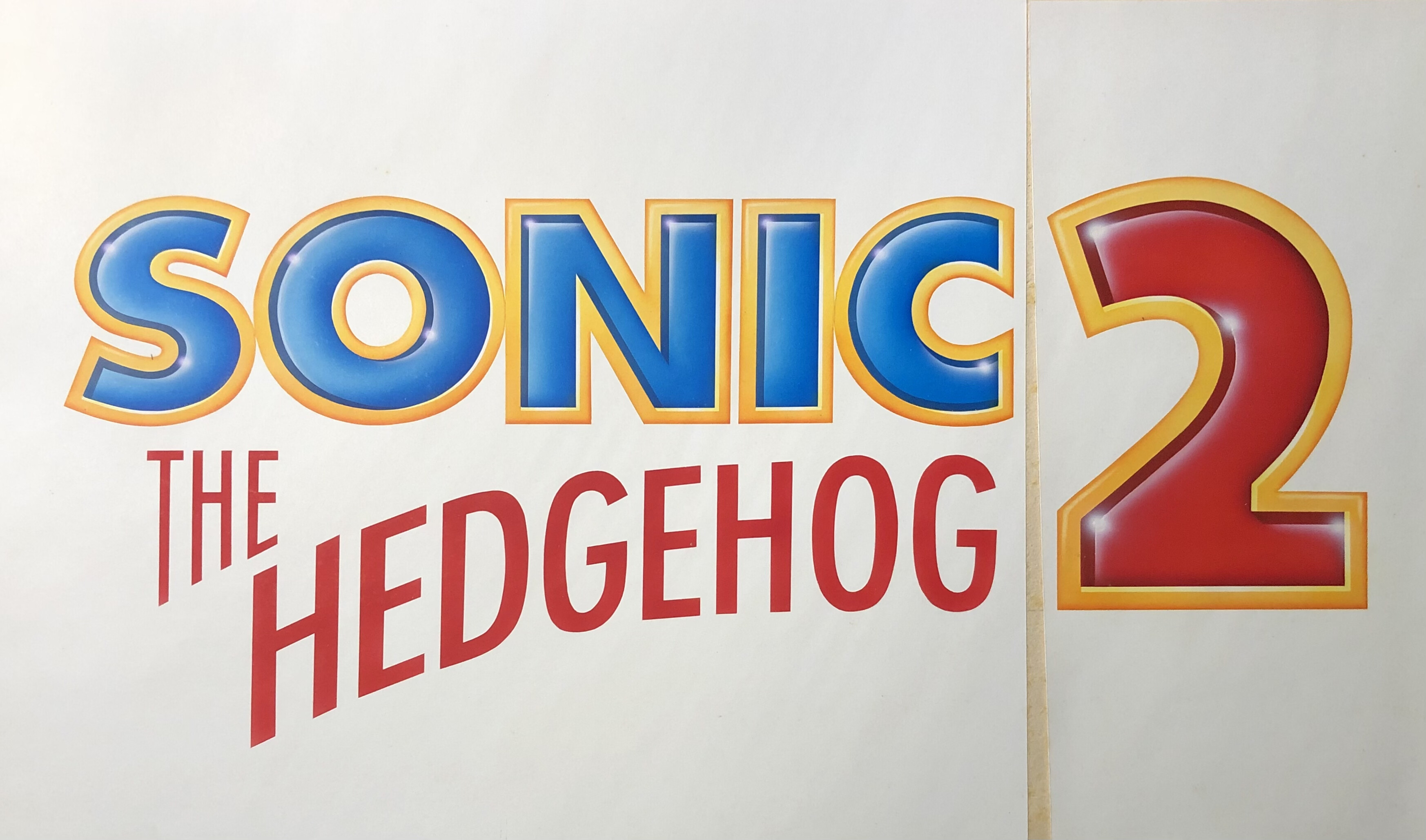 Sonic The Hedgehog 2 Original Title Art - Original Video Game Art ...